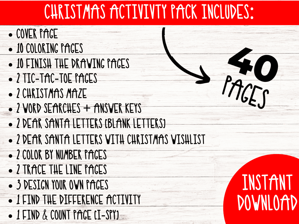 Free Christmas Activity Booklet Printable for Kids - Troubleshooting ...