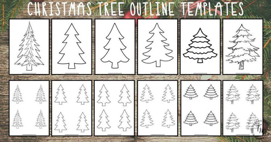 Christmas Tree Outline | Free Printable Template - Troubleshooting ...